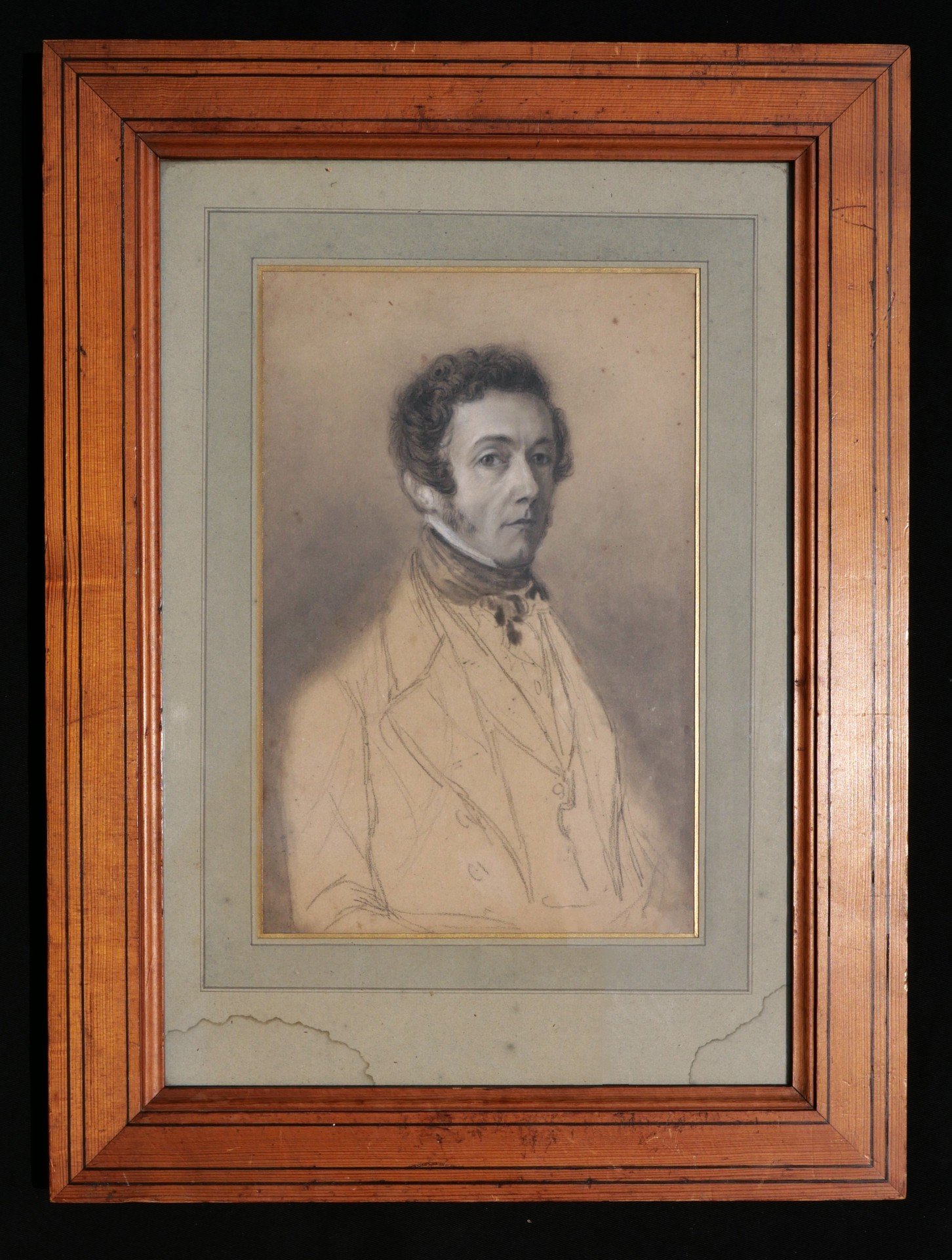 French School Circa 1830, Portrait Of A Man - D... | Antikeo