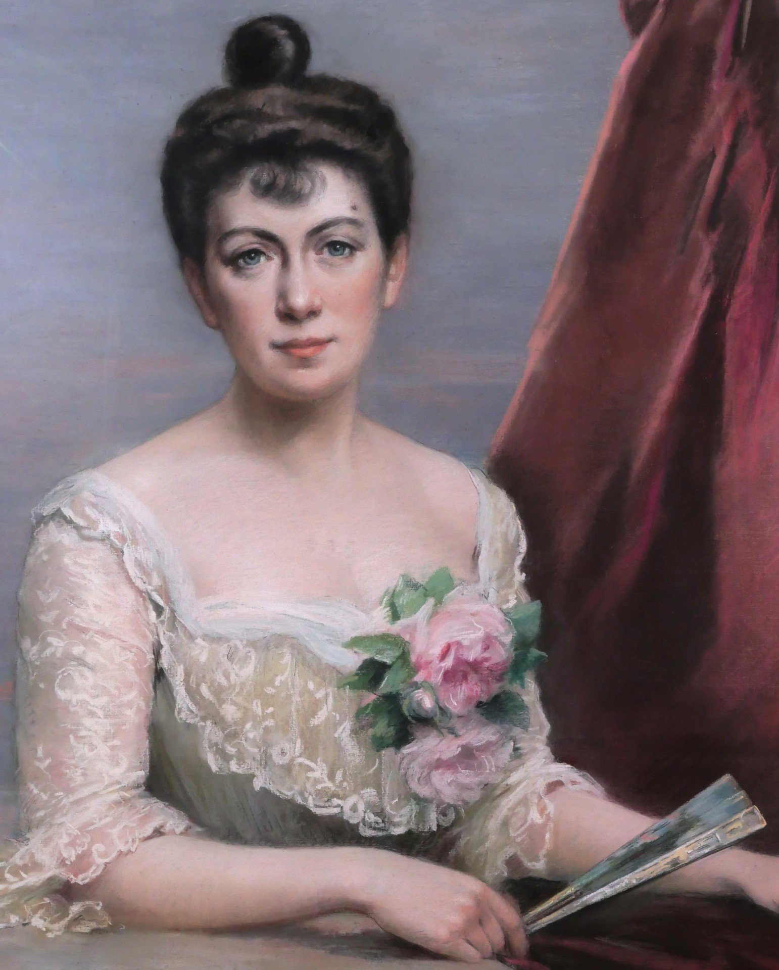 Fanny Fleury, Portrait Of A Young Woman With A ... | Antikeo