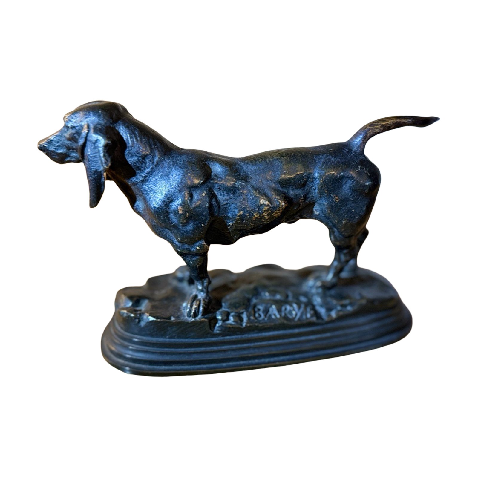 Antoine Louis Barye - English Basset - Animal s... | Antikeo