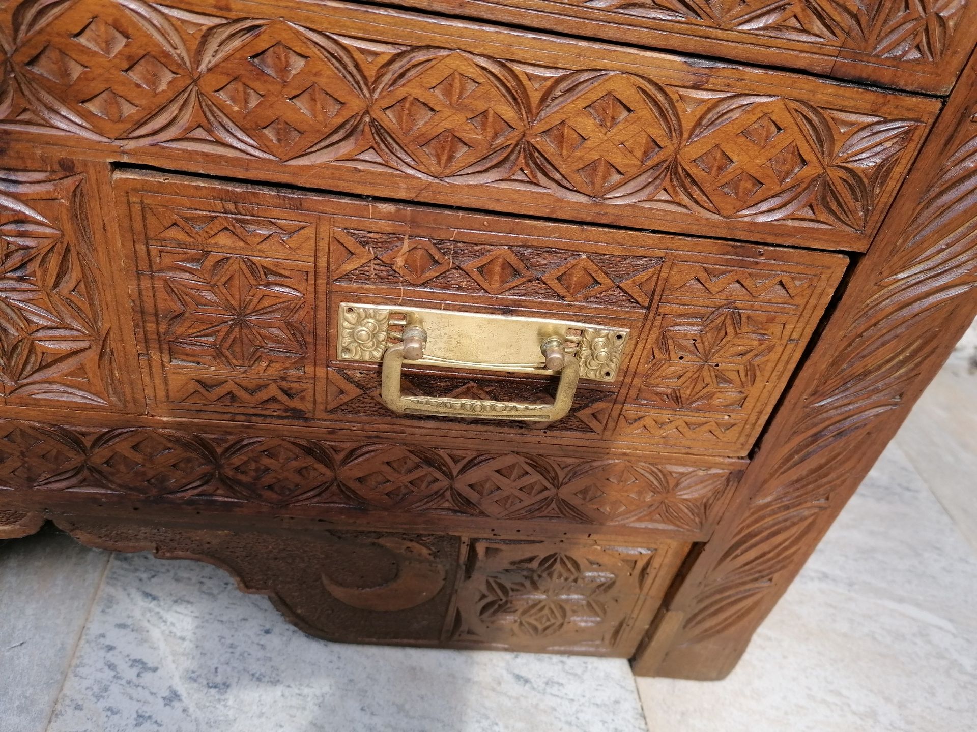 beautiful richly carved high buffet from ALGERIA - Buffets, Sideboards ...