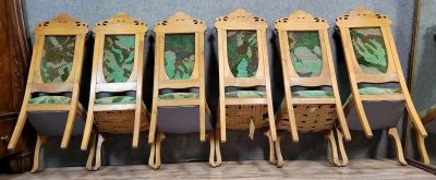 Dans l'esprit des formes d'Alfonce Mucha : rare... | Antikeo