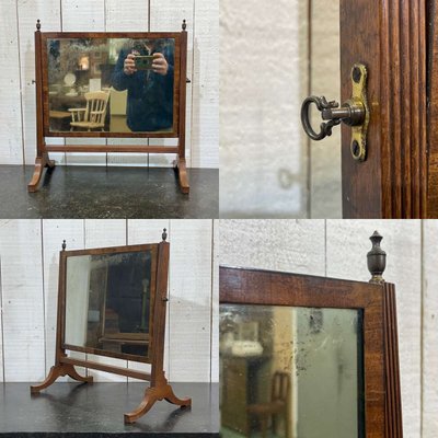 English mahogany cheval glass, late 19th centur... | Antikeo