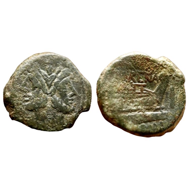 Rare Janiform As of Murena — Certificate of Aut... | Antikeo