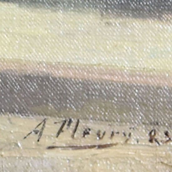 Oil On Canvas By Albert François Fleury, View O... | Antikeo